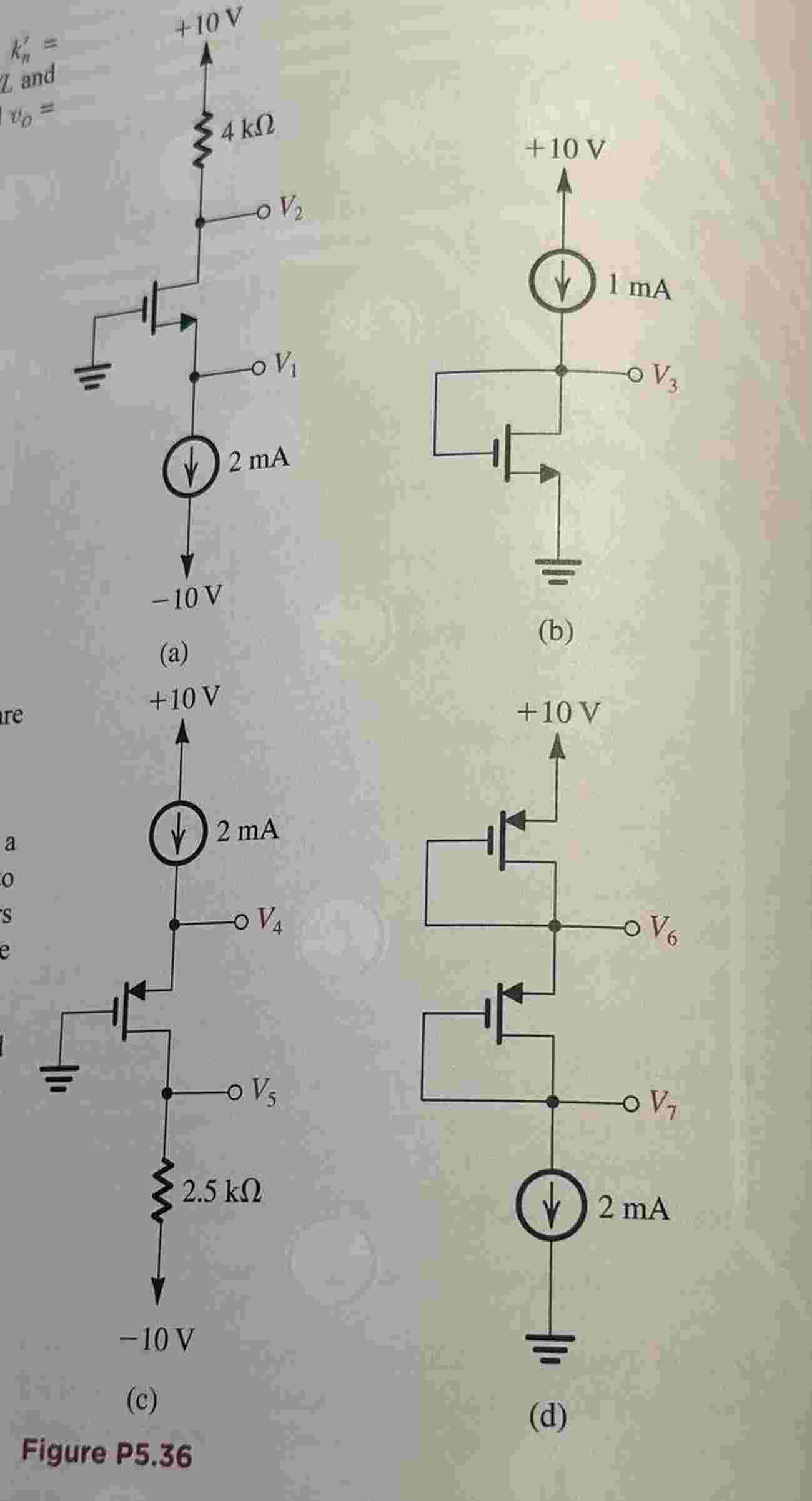 Solved 5.36 In ﻿the circuits shown in ﻿Fig. P5.36, | Chegg.com