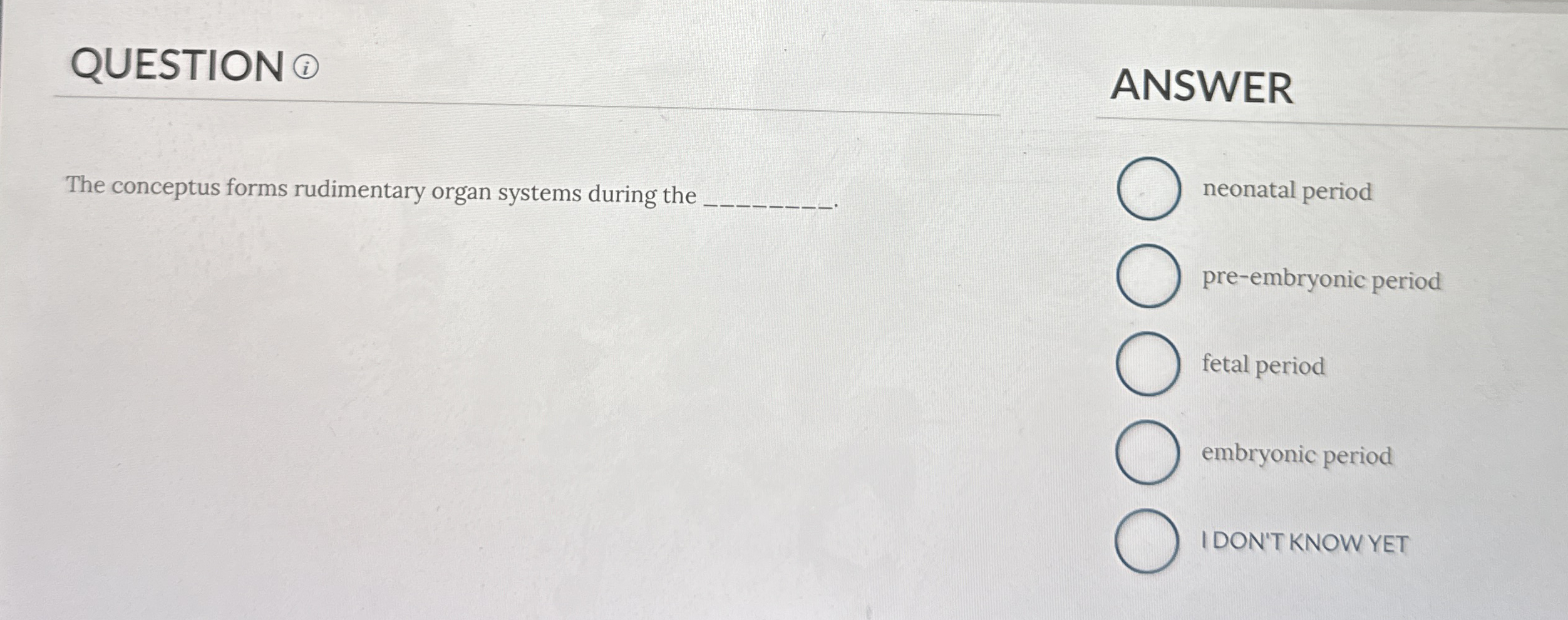 High Quality SOLUTION QUESTION ?(i)The conceptus forms rudimentary ...