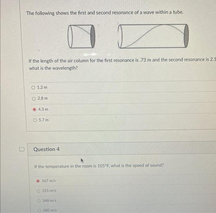 Solved The following shows the first and second resonance of | Chegg.com