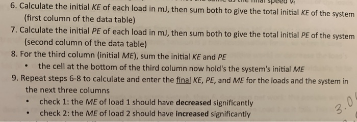 Solved how do i calculate the inital and final KE/PE. Are | Chegg.com