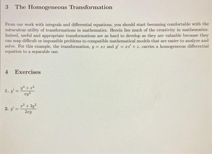 Solved The Homogeneous Transformation From our work with | Chegg.com