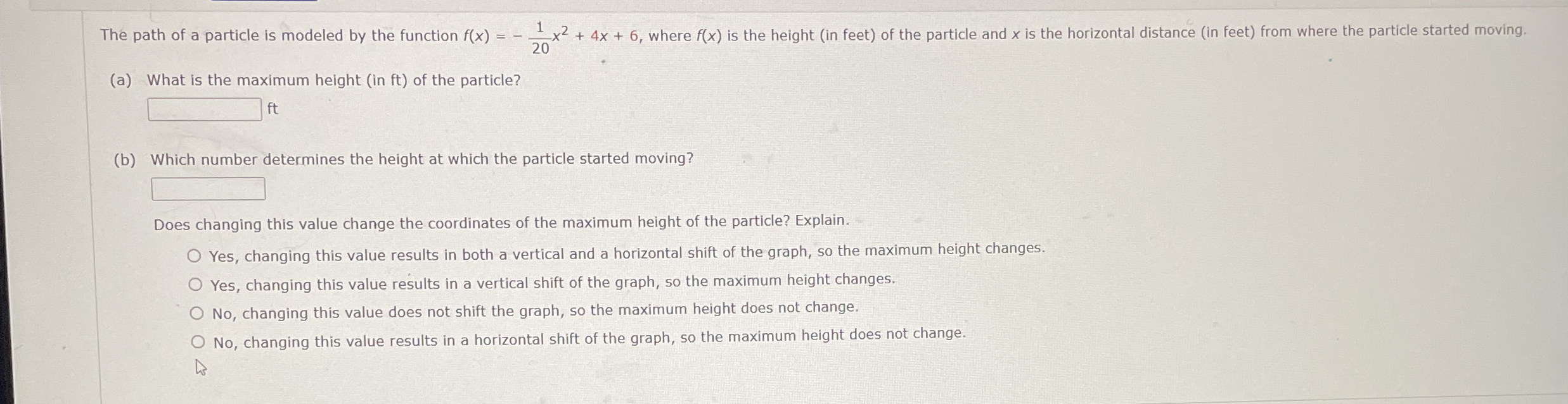 Solved by an EXPERT The path of a particle is modeled by the function | Chegg.com