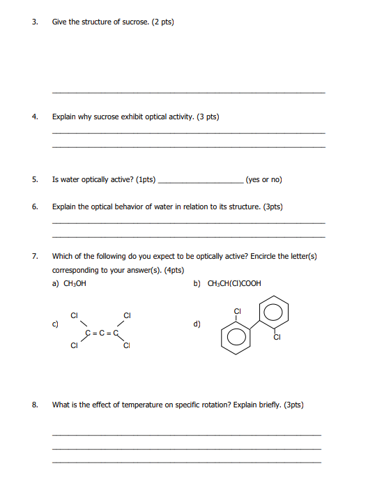 Solved POLARIMETRY: SPECIFIC ROTATION OF SUCROSE Ordinary | Chegg.com