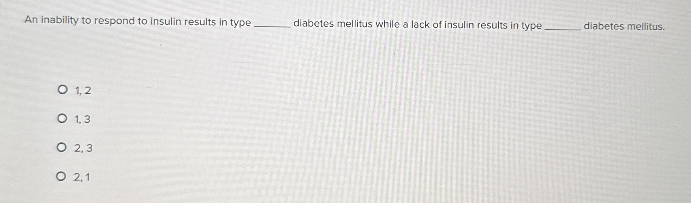 Solved An inability to respond to insulin results in type q, | Chegg.com