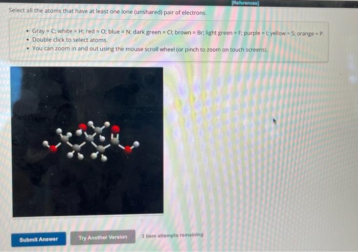 Solved - Gray =C; white =H; red =O; blue =N; dark green =Cl; | Chegg.com