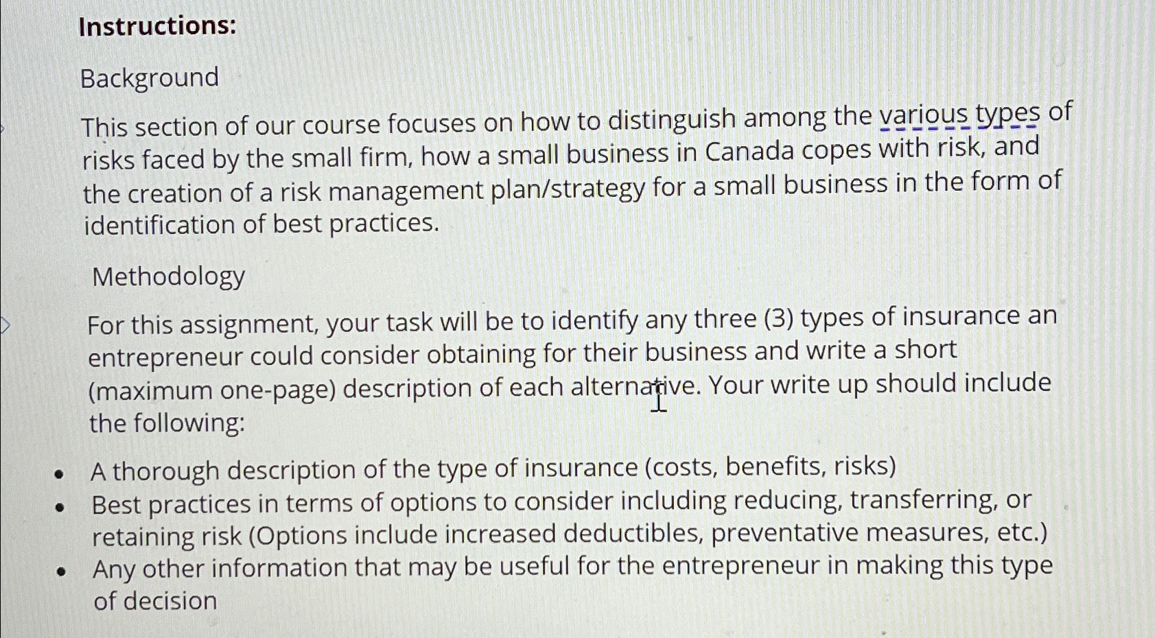 Solved Instructions:BackgroundThis section of our course | Chegg.com
