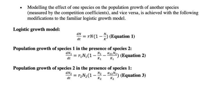 Zero-growth isoclines \& Phase Space We can analyze | Chegg.com
