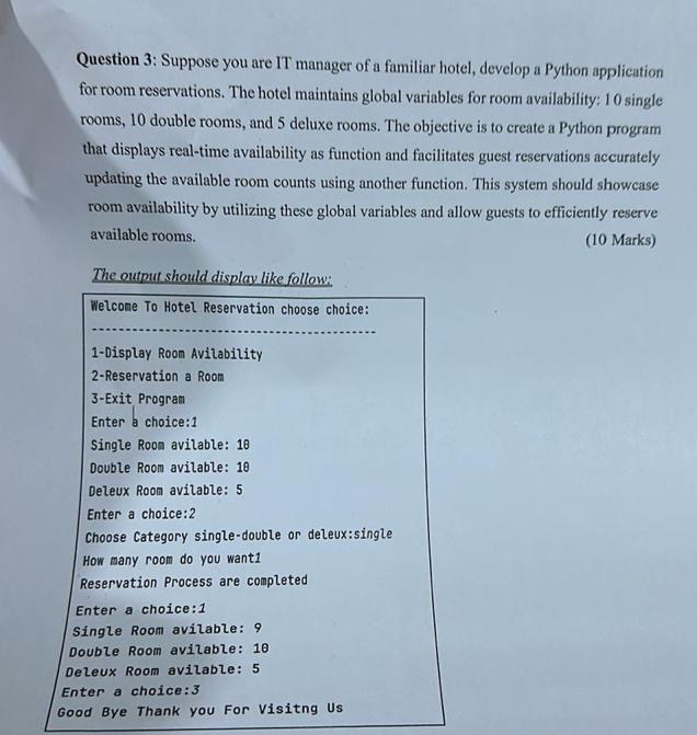 Solved Question 3: Suppose you are IT manager of a familiar | Chegg.com