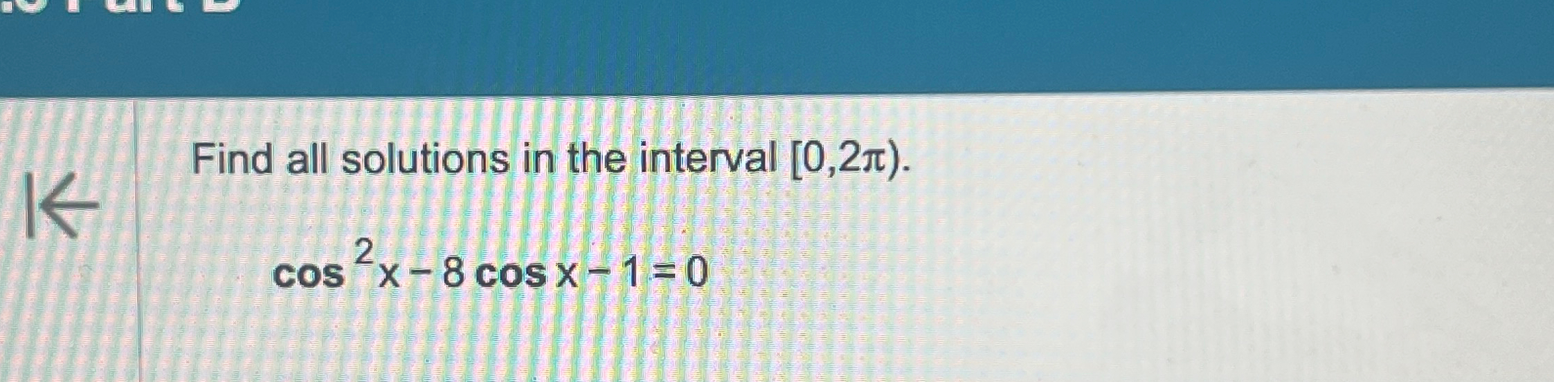 Solved Find all solutions in the interval | Chegg.com