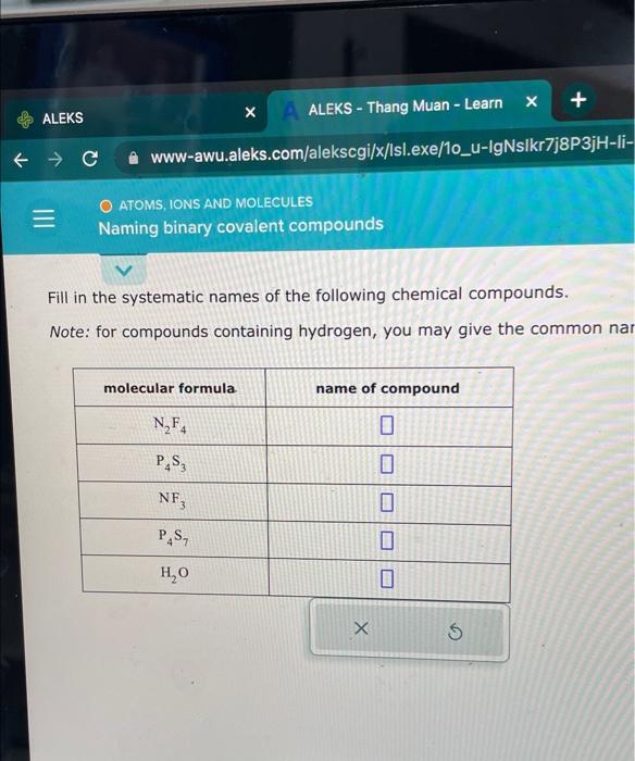 Solved Fill in the systematic names of the following | Chegg.com