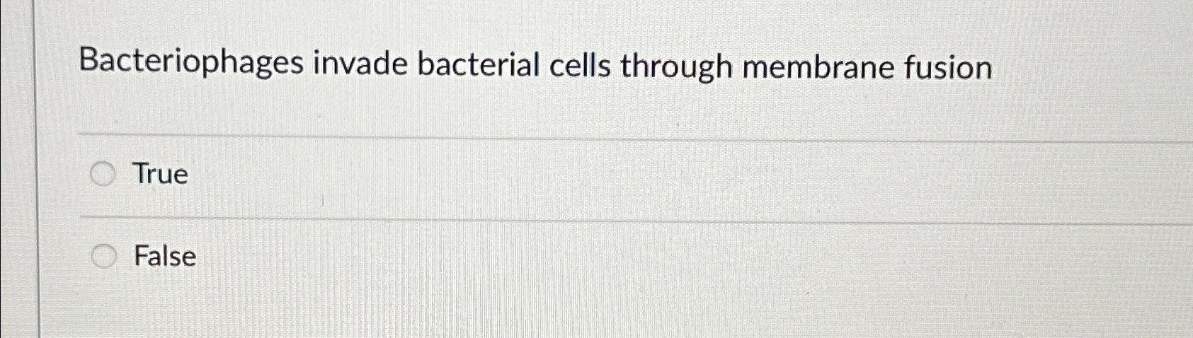 Solved Bacteriophages invade bacterial cells through | Chegg.com