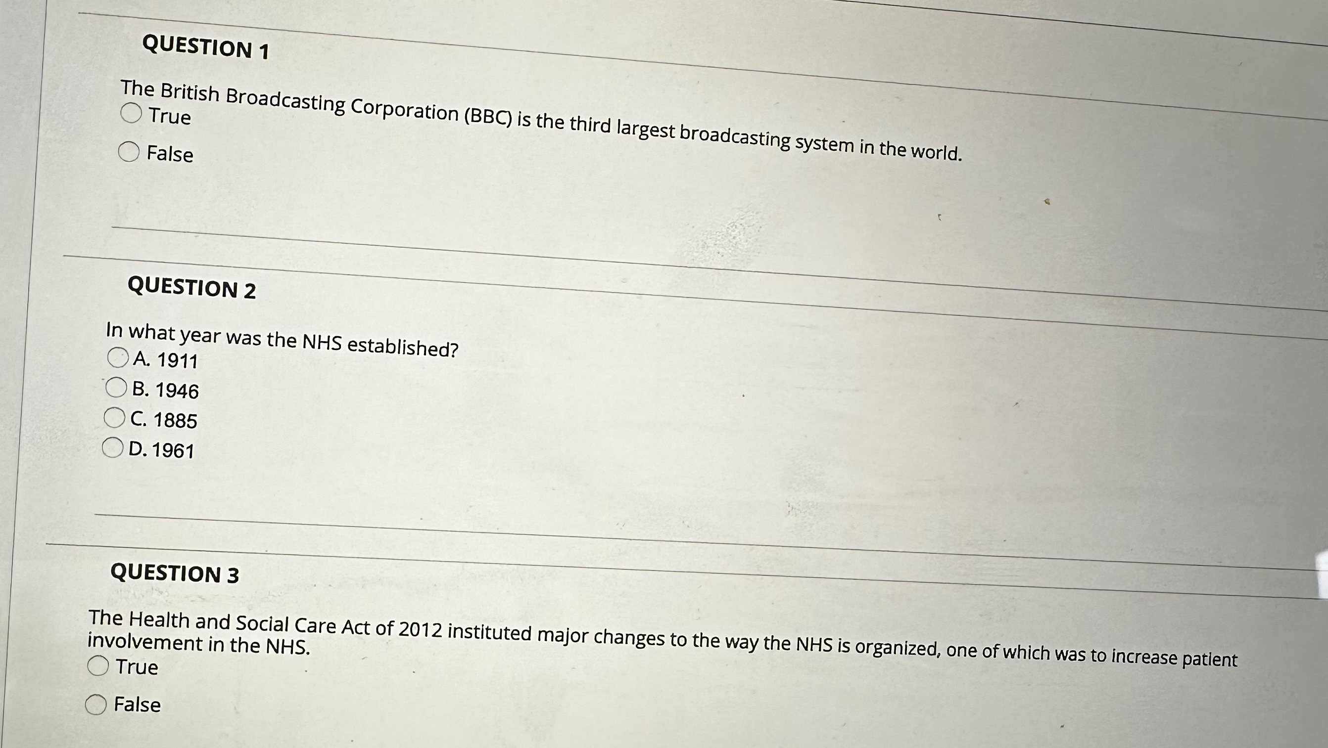 ANSWERS ONLY PLEASE THANKS QUESTION 1The British | Chegg.com