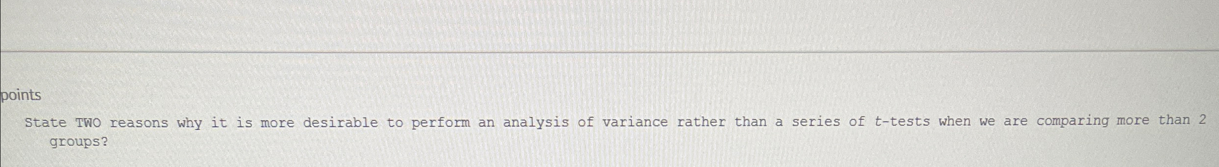 Solved pointsState TWo reasons why it is more desirable to | Chegg.com
