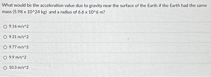 Solved What would be the acceleration value due to gravity | Chegg.com