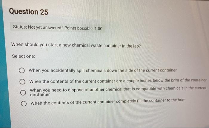 Solved Question 25 Status: Not yet answered I Points | Chegg.com Solved Question 25 Status: Not yet answered I Points | Chegg.com