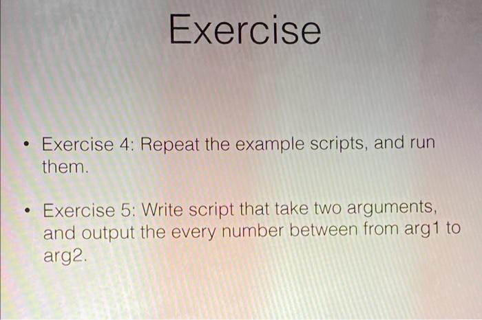 Exercise Exercise 4: Repeat the example scripts, and | Chegg.com