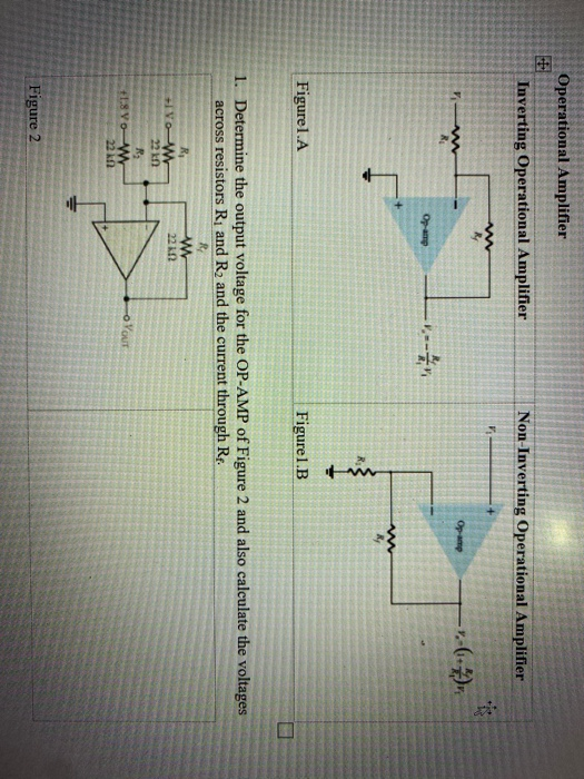 Solved Operational Amplifier Inverting Operational Amplifier | Chegg.com