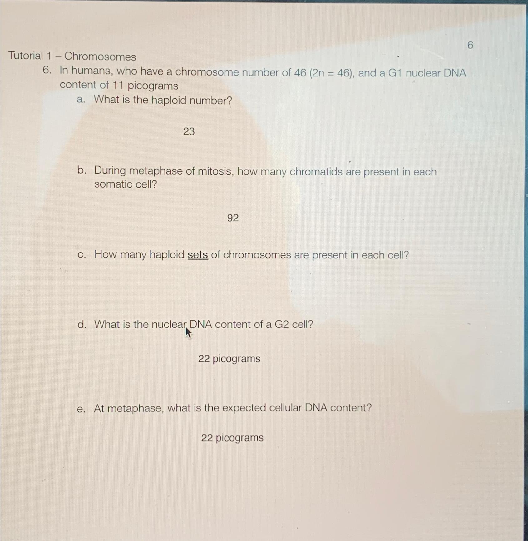 Solved Tutorial 1 - ﻿Chromosomes66. ﻿In humans, who have a | Chegg.com