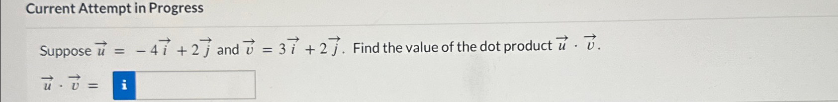 Solved Current Attempt in ProgressSuppose | Chegg.com
