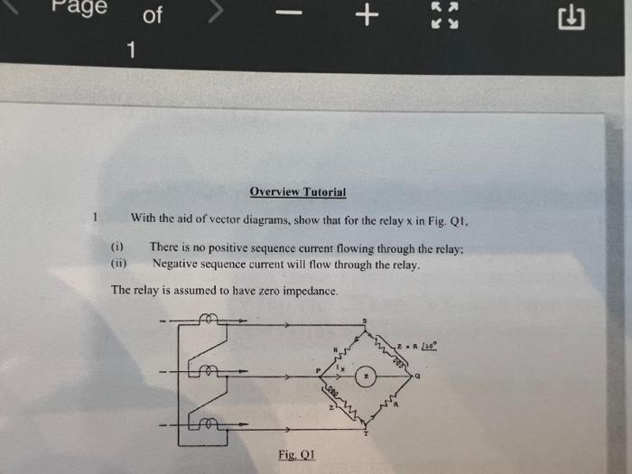 1 Overview Tutorial 1 With the aid of vector | Chegg.com