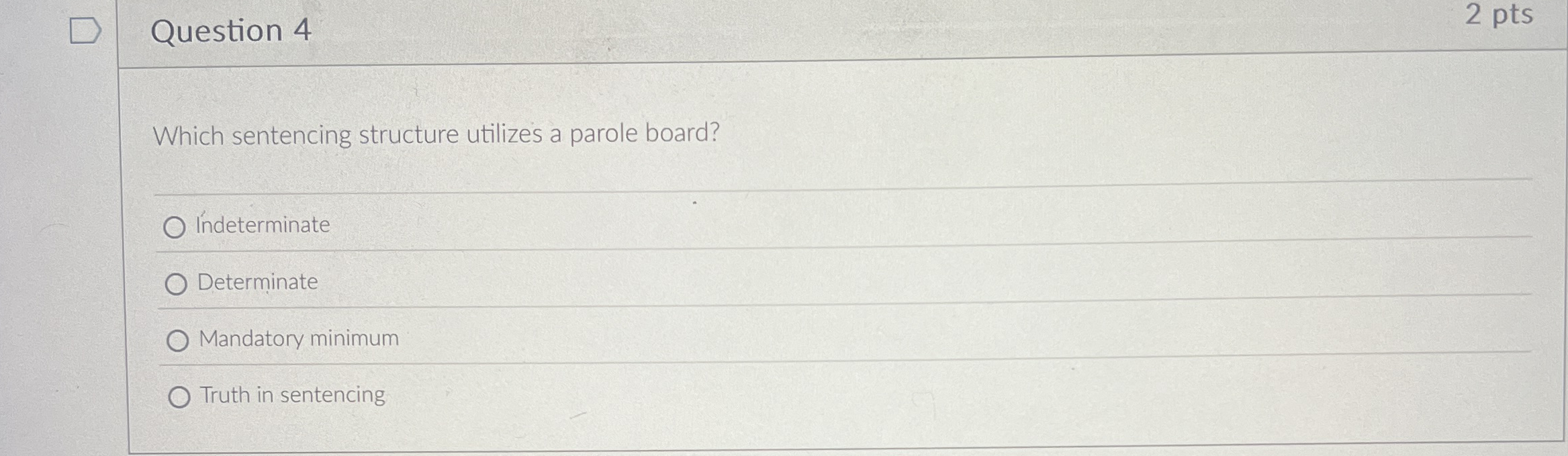 Solved Question 42 ﻿ptsWhich sentencing structure utilizes a | Chegg.com