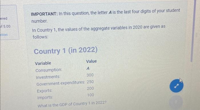 Solved IMPORTANT: In this question, the letter A is the last | Chegg.com