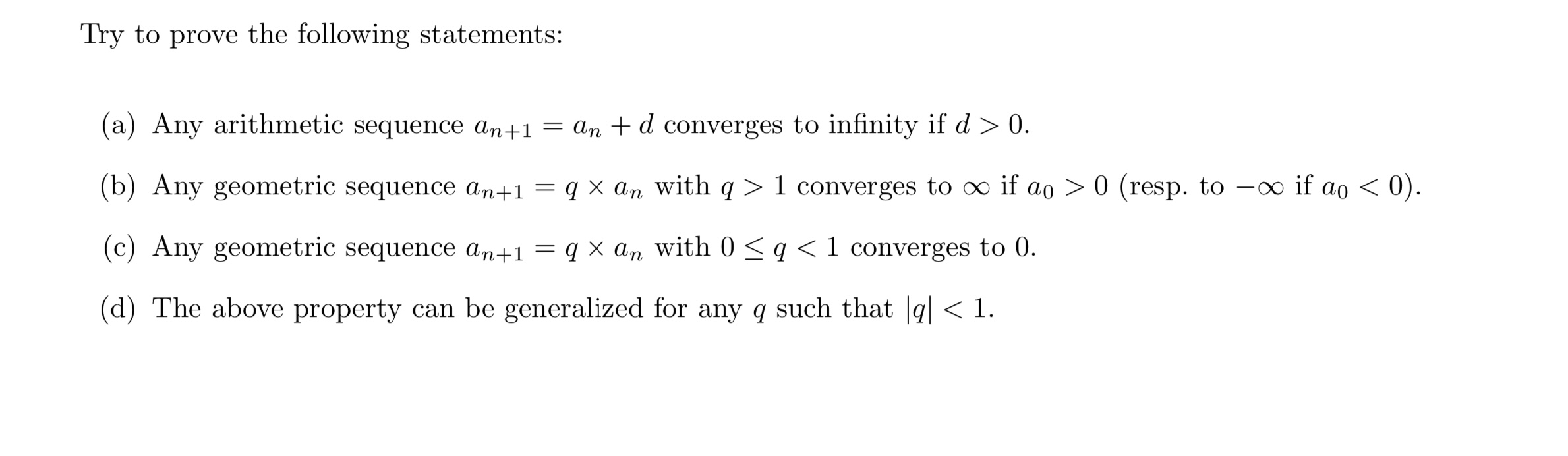 Solved Try to prove the following statements:(a) ﻿Any | Chegg.com