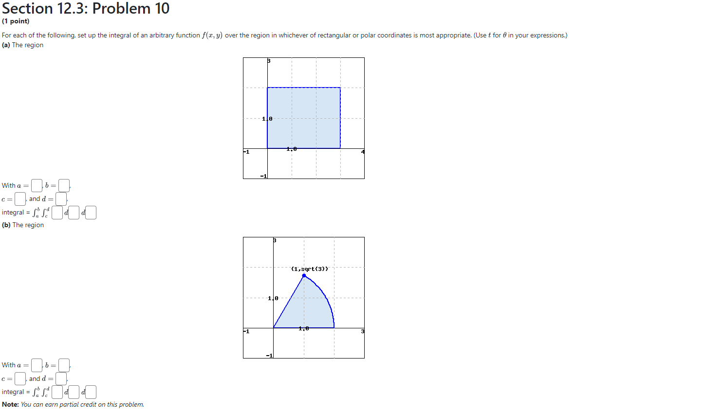 Solved Section 12.3: Problem 10(1 ﻿point)For each of the | Chegg.com