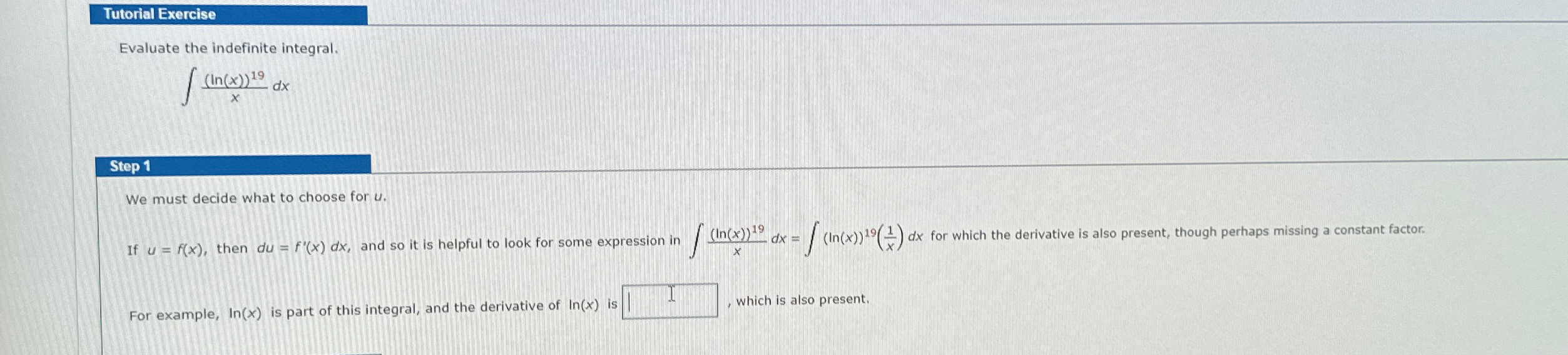 Solved Tutorial Exerciseevaluate The Indefinite 8110