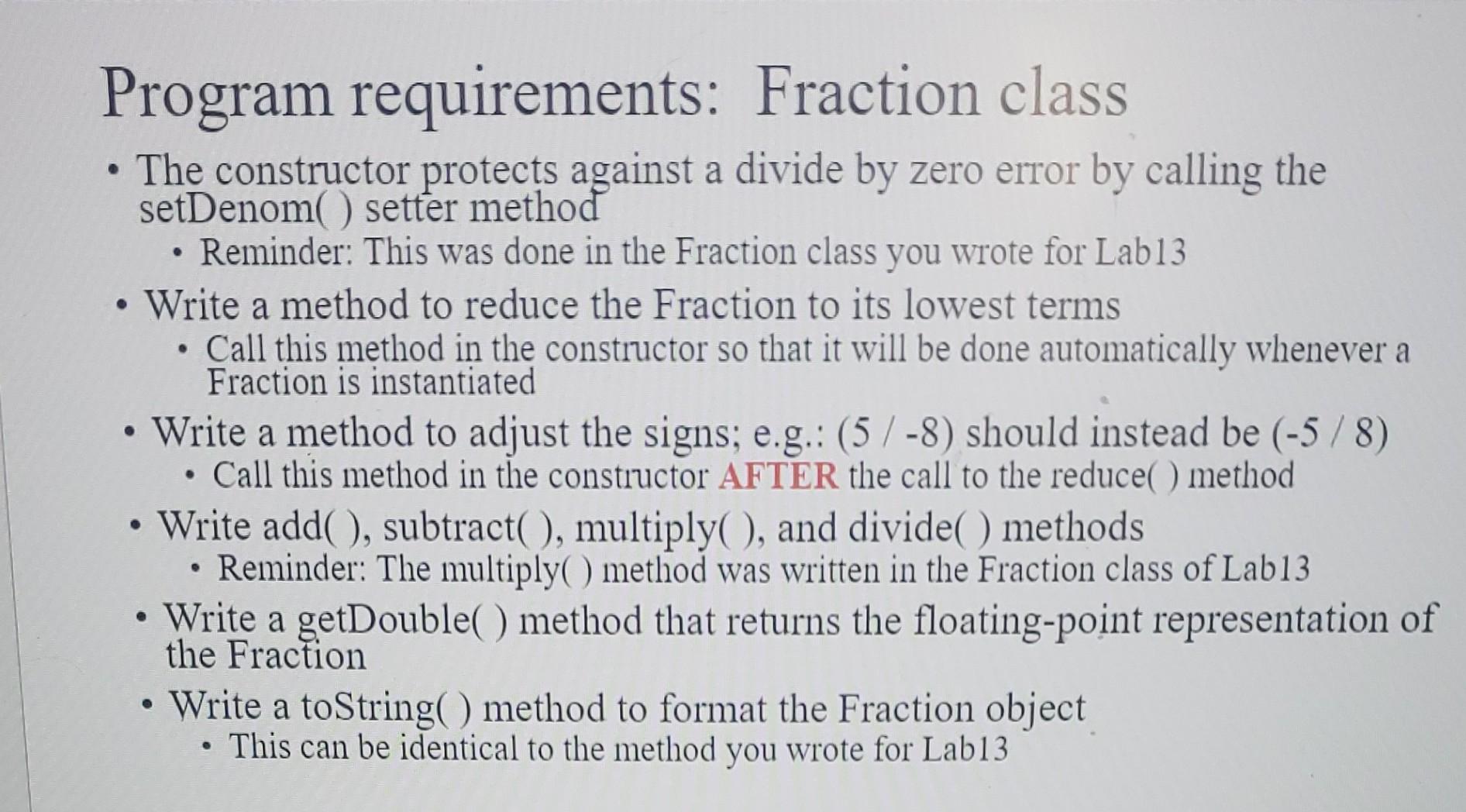 Solved Problem to solve - Add the following functionality to | Chegg.com