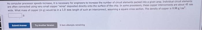Solved As computer processor speeds increase, it is | Chegg.com