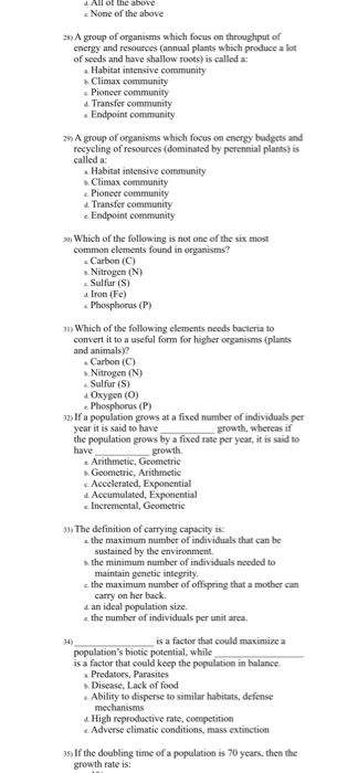 Solved 21)As you move up the food chain, approximately how | Chegg.com