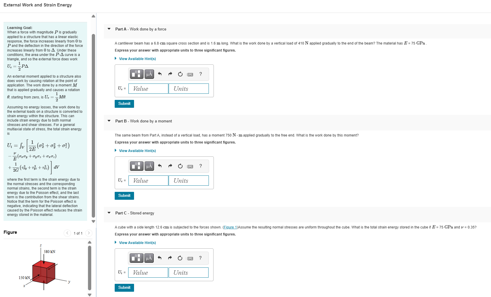 Solved Learning Goal:When a force with magnitude PP is | Chegg.com