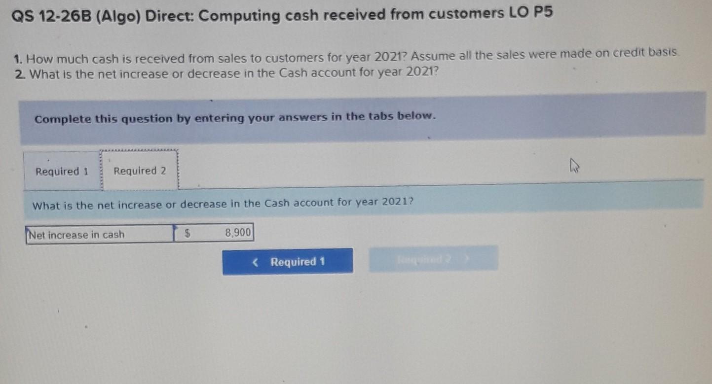 Solved CRUZ, INCORPORATED QS 12-26B (Algo) Direct: | Chegg.com