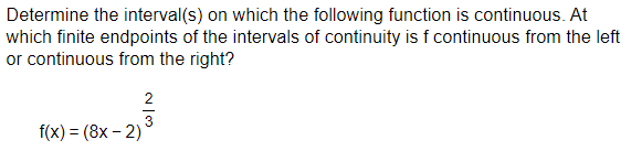 Solved Determine the interval(s) ﻿on which the following | Chegg.com