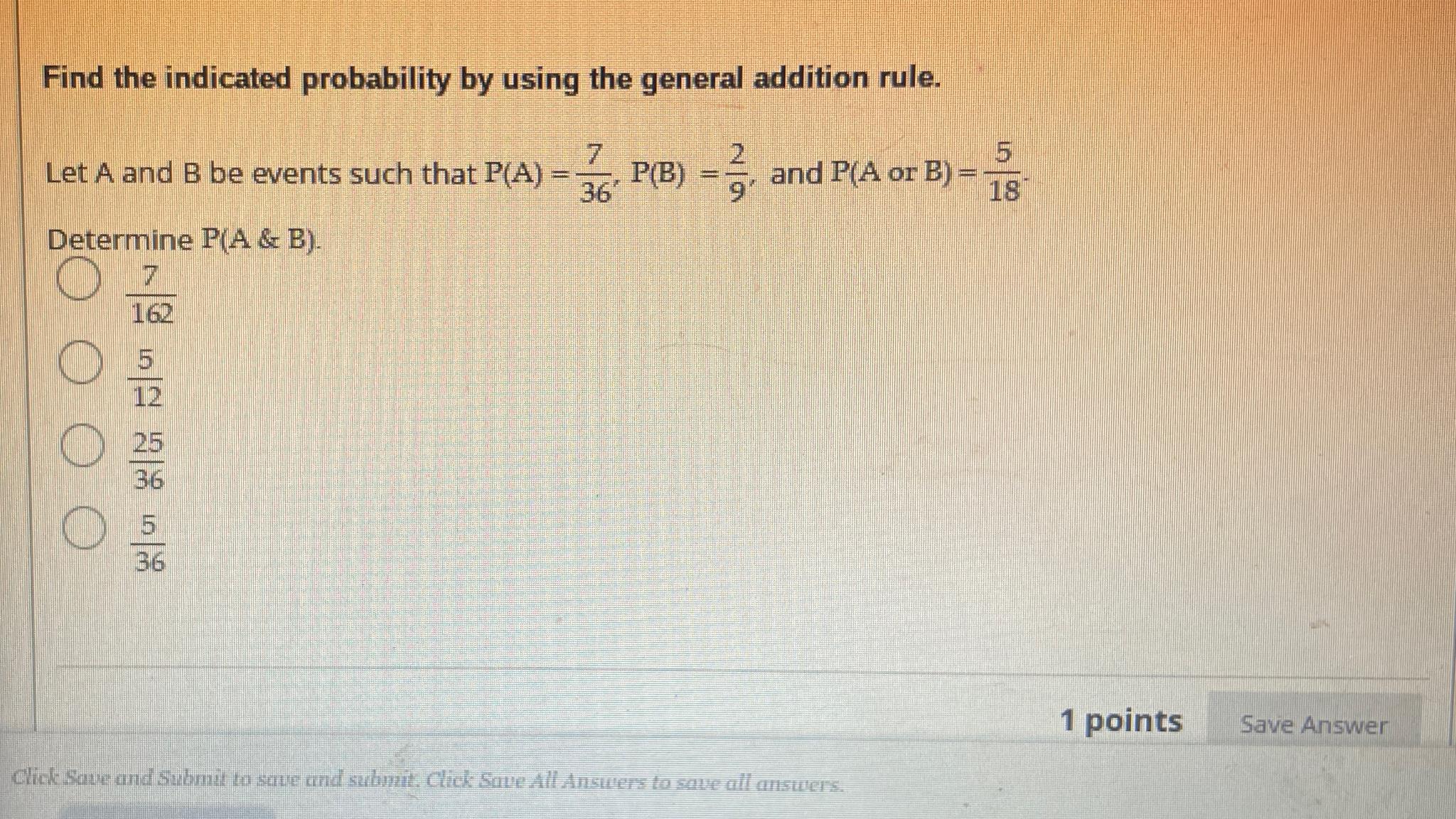 Solved Find the indicated probability by using the general | Chegg.com