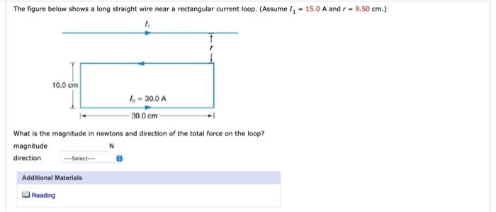 Solved The figure below shows a long straight wire near a | Chegg.com