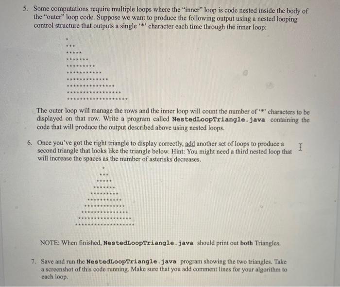 Solved 1. Develop algorithms for the following Java | Chegg.com