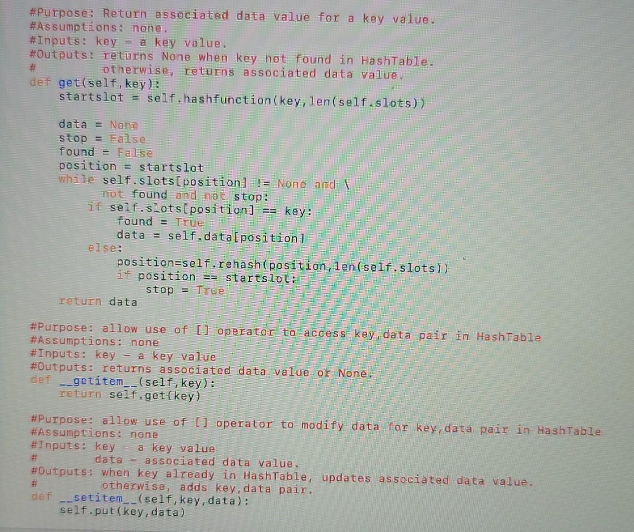 Solved Evaluation HashTable: does your _str_method work | Chegg.com