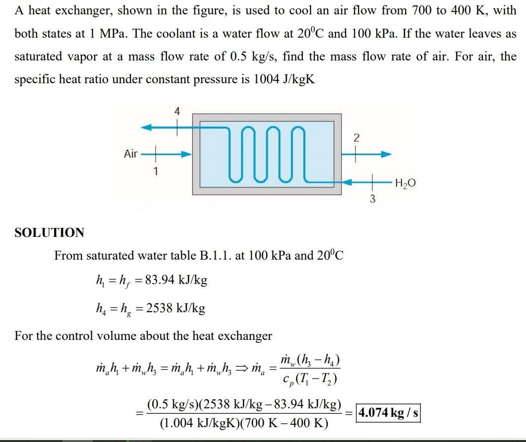 Solved How do we find the specific internal energy(h) in the | Chegg.com