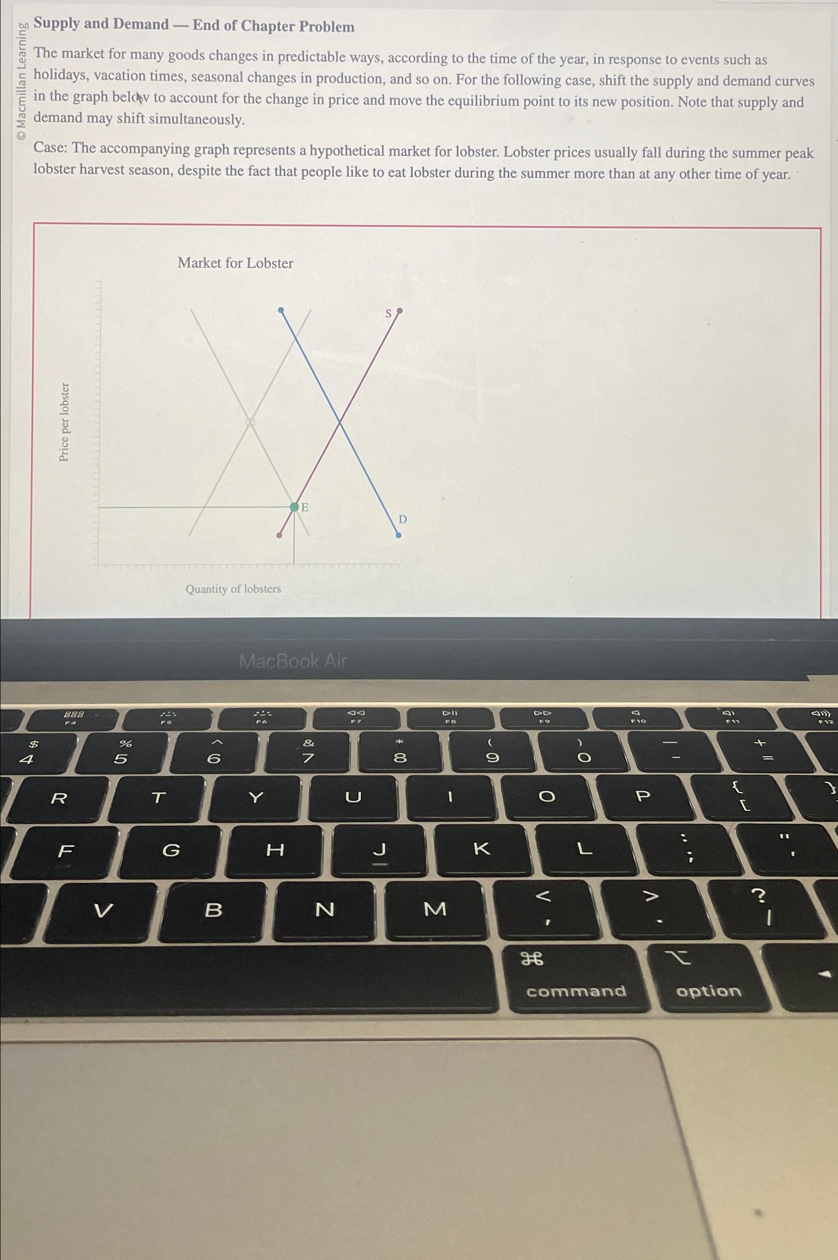 Solved Supply and Demand — ﻿End of Chapter ProblemThe market | Chegg.com
