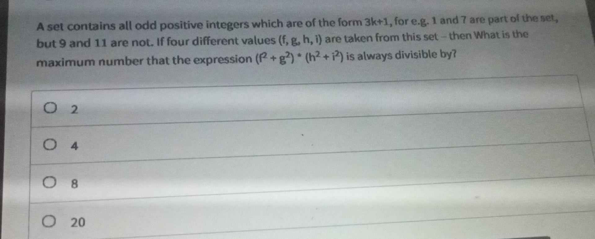 Solved A set contains all odd positive integers which are of | Chegg.com