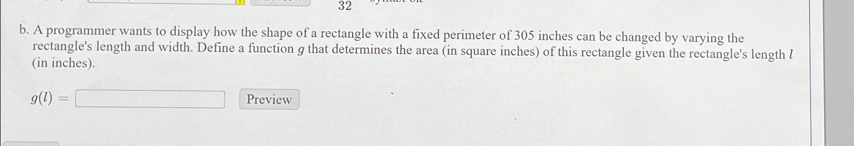 Solved b. ﻿A programmer wants to display how the shape of a | Chegg.com