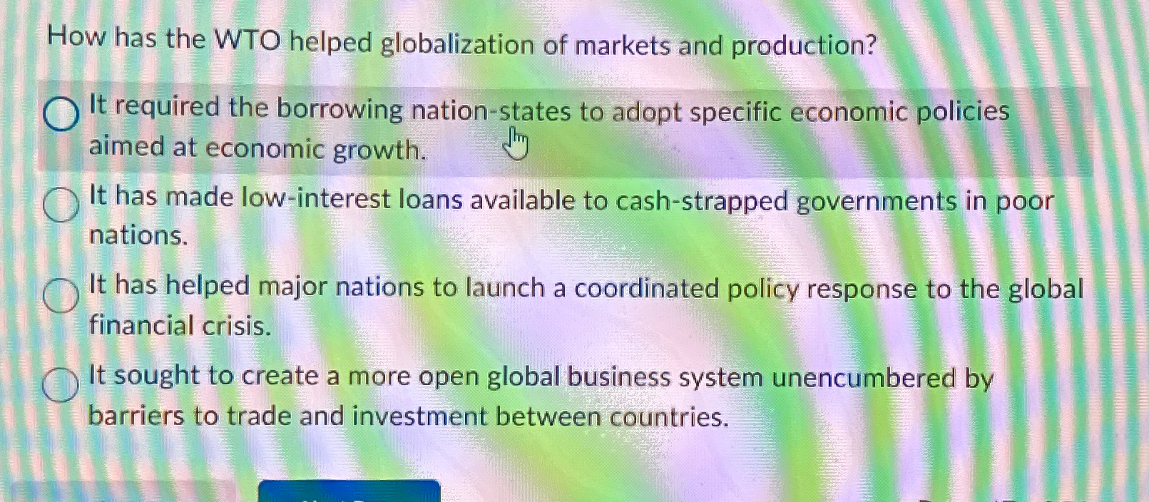 Solved How has the WTO helped globalization of markets and | Chegg.com