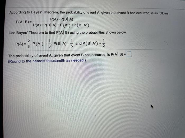 Solved Find P(A or B or C) for the given probabilities. P(A) | Chegg.com