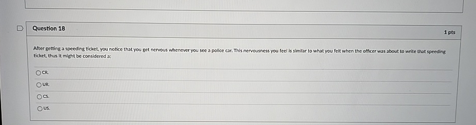 Solved Question 181 ﻿ptsAfter getting a speeding ticket, you | Chegg.com