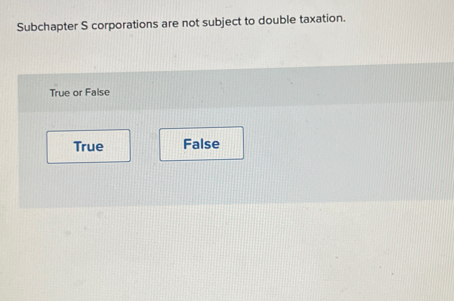 Solved Subchapter S ﻿corporations are not subject to double | Chegg.com