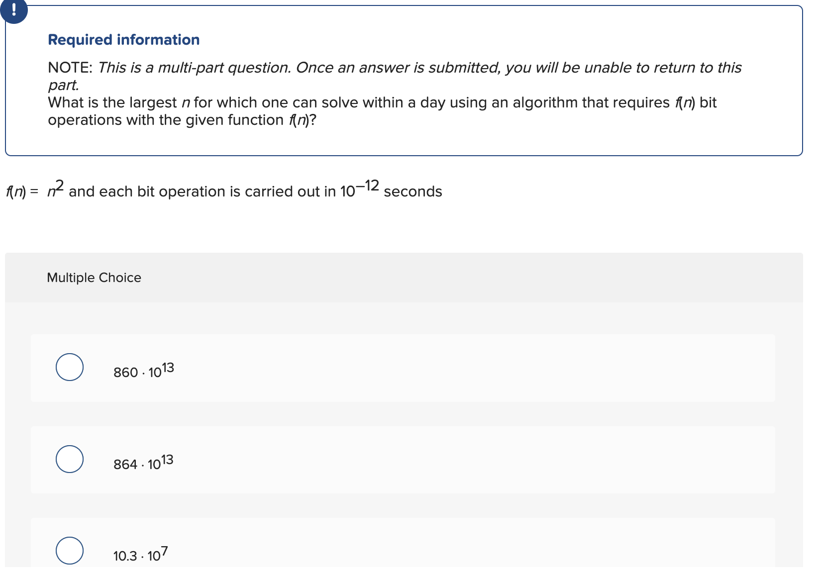 Solved Required informationNOTE: This is a multi-part | Chegg.com