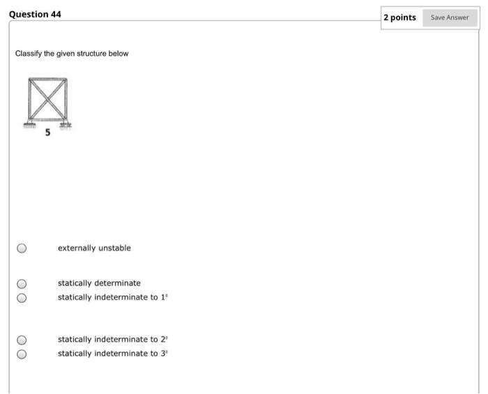 Solved Classify the given structure below externally | Chegg.com