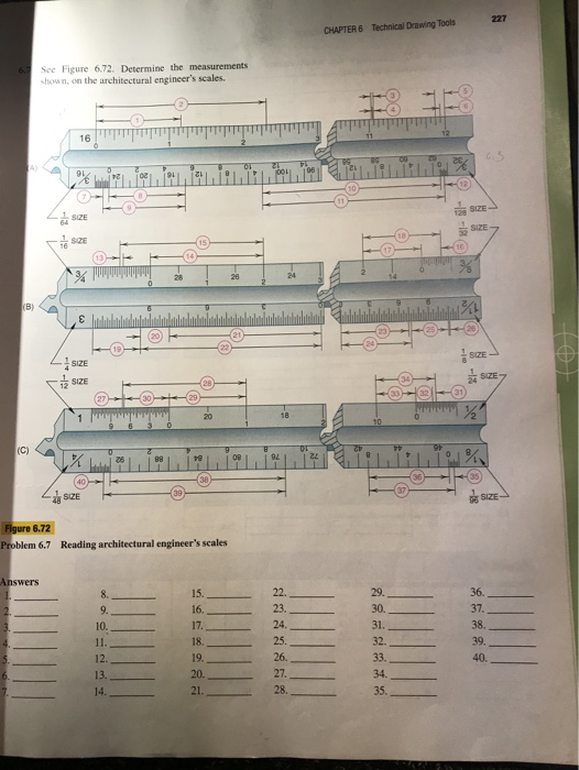 Solved CHAPTER 6 Technical Drawing Tools 227 6.7 See Figure | Chegg.com